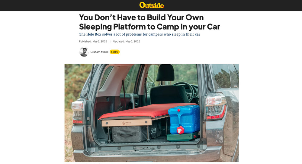 Car Camping Guide - Hele Outdoors
